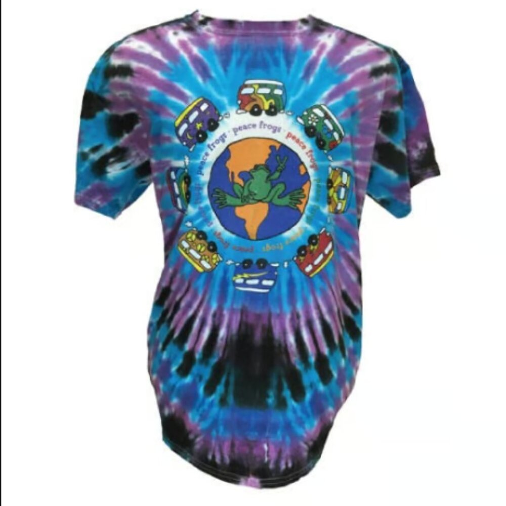 Peace Frogs Vans Around The World Tie-Dye ~ 100% Cott… - Gem